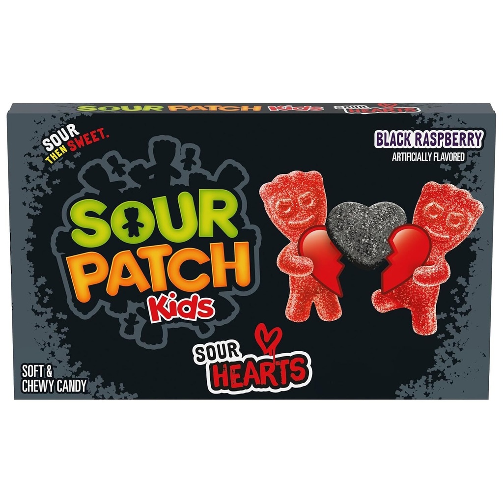 Sour Patch Kids Black Raspberry Sour Hearts 87 g | SweetSupply